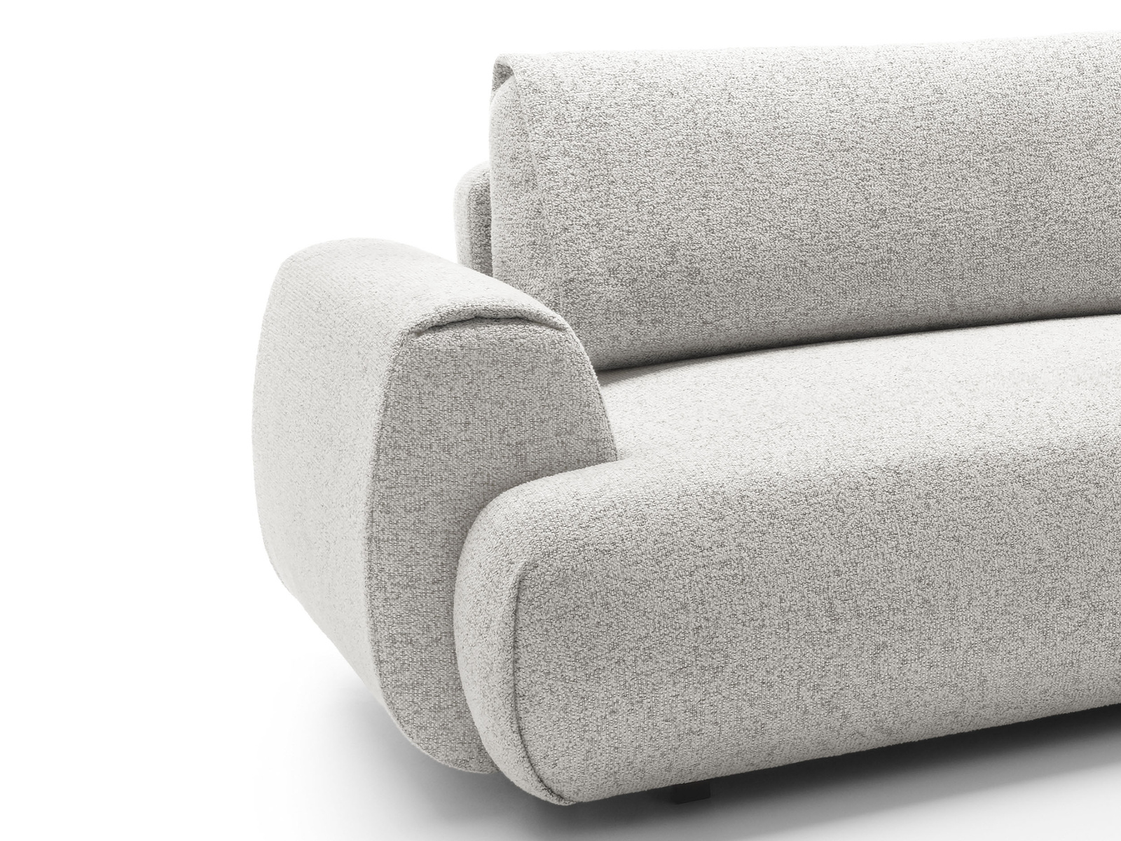 Narożnik VERNIO Puente 80 Jasno Szary Popiel w kształcie litery L z ...